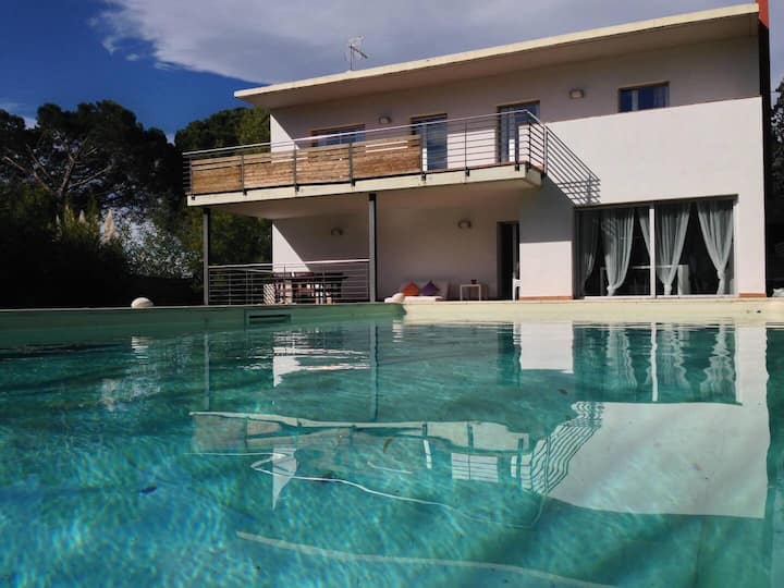 Villa Avec Piscine Privée Et Bbq à 15min Plage - Llagostera