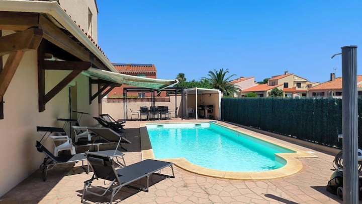 Villa Avec Piscine à 6 Min Du Port – Saint-cyprien - Saint-Cyprien