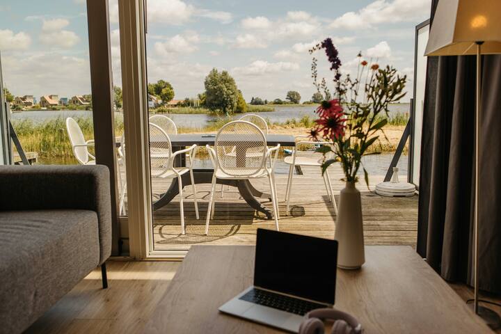 Townhouse Heeg For 6 With Roof Terrace & Dock - Sneek