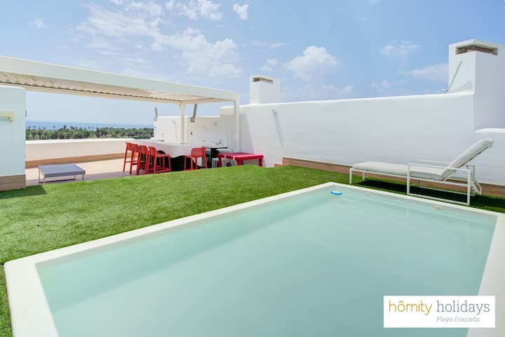 Homity Holidays - Penthouse With Pool Ma-2-p3-4f - Motril
