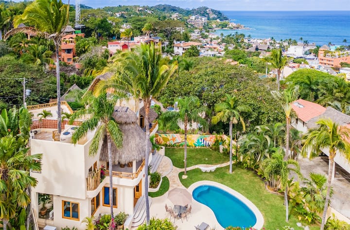 Hilltop Oasis In Sayulita · Private Pool + Nature - Sayulita