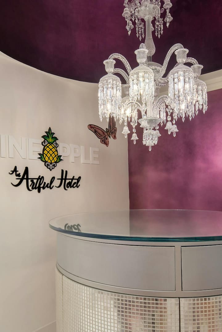 Free Water Bottle & Lobby Water Bar - 