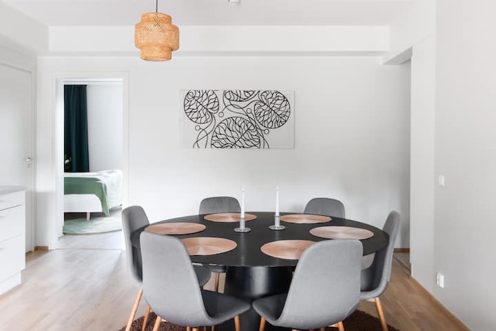 Cosy Family Apartment With Parking, Sauna Balcony - Muurame