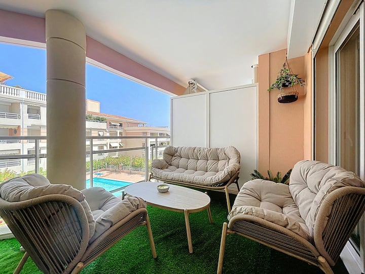 Port Azur 2 - 4 Couchages - 1 Chambre - Piscine - Golfe-Juan