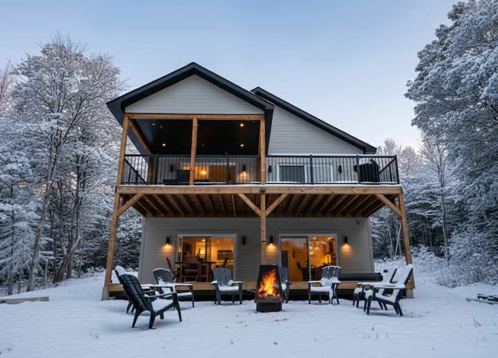 Spa Et Bord De Lac | Oasis Des Chutes - Laurentides