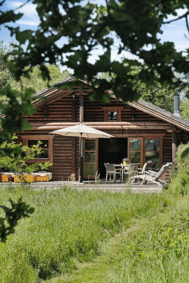 Nordic Log Cabin With Views Over The Fields - Denmark