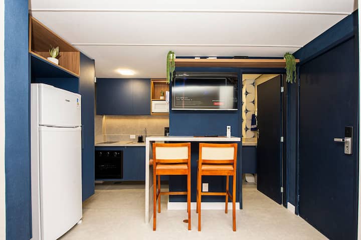 Shb - Beachfront | Sophisticated Design | Complete - Santos, Brasil