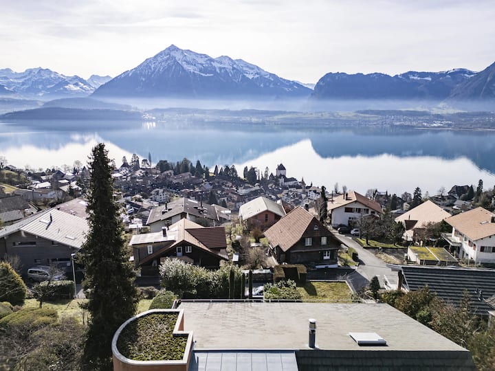 Light-filled Studio With Panoramic Views - Merligen