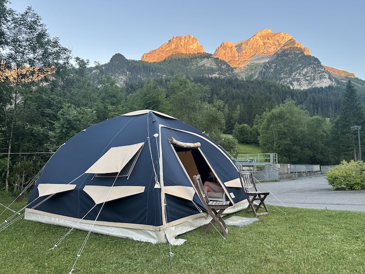 Glamping Tent Beige - Heiti Lodge - Lauenen