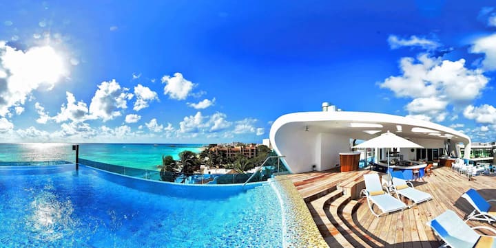 2 Sophisticated Seaside Suites With Rooftop Pool - Playa del Carmen