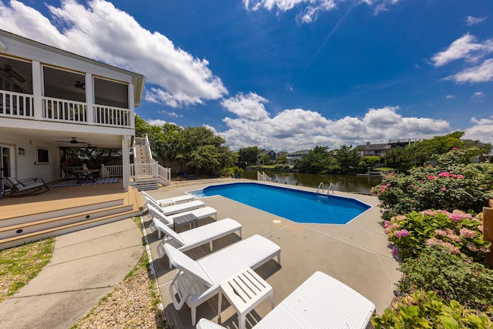 Along For The Tide - 5 Bedroom Pool Home With Dock - 버지니아비치