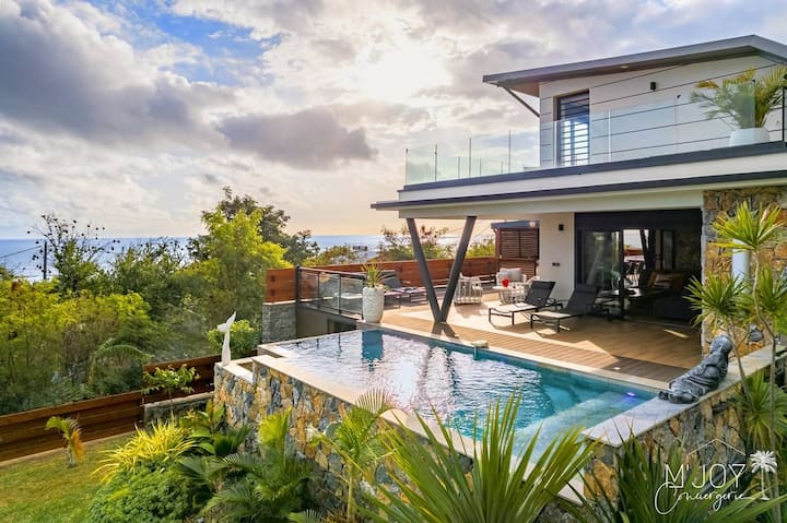 Villa Flojulo, Et Sa Vue à 180° Sur L'océan - Saint-Leu