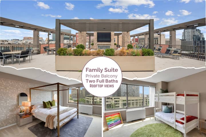 Large 3bdr Family Suite + Balcony, Parking, Metro - National Harbor, MD