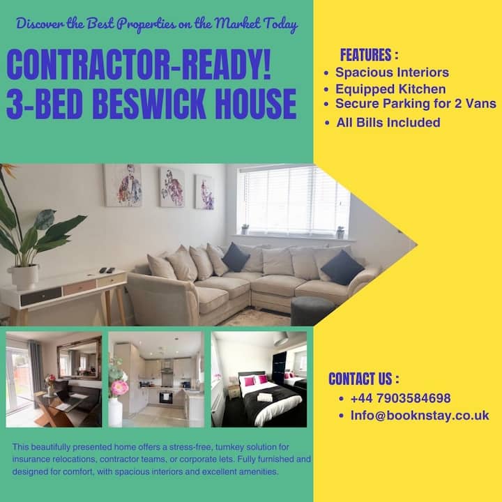 3-bed • Xmas Markets & Etihad Events -