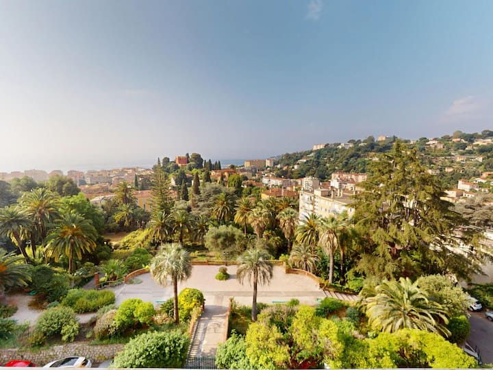 Spacieux 3p Dans Palace Calme, Vue Mer à Menton - Menton