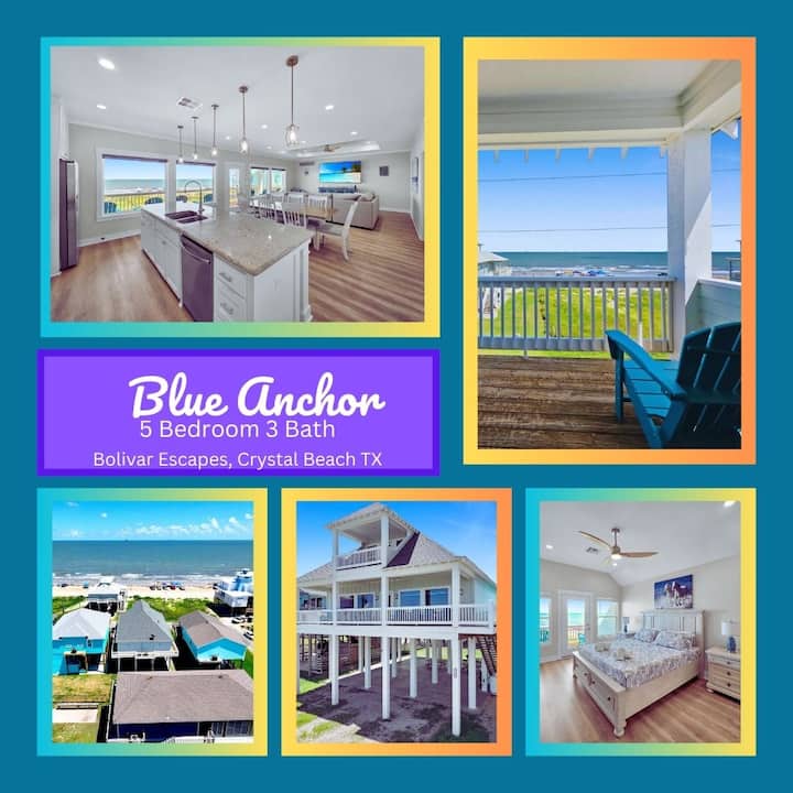 Blue Anchor- 5 Bedroom, 3 Bath Home, Sleeps 16 - Crystal Beach