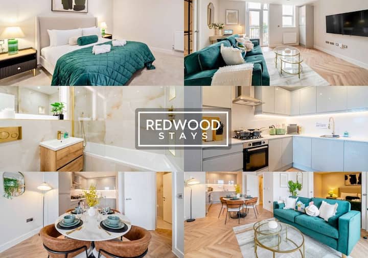 Stunning Flat, Hi-speed Wifi, 55 Inch 4k Tv - Farnham