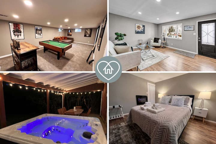 Cozy Hot Tub Escape - Pool Table & Home Theater - Golden, CO
