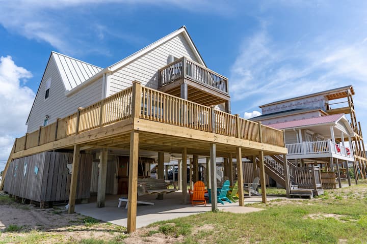Tiki Bar • 5br • 4 Kings • Game Room • Ev Charger - Surf City, NC