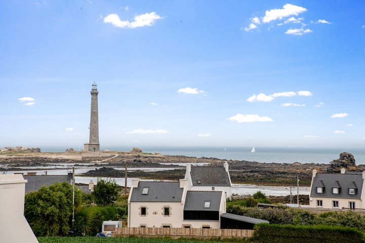Vue Mer - Maison Pour 8 Avec Jardin Et Terrasse - Landéda