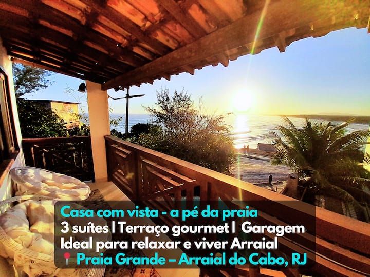 Casa 3qts Vista Deslumbrante Churrasco Arraial - Arraial do Cabo