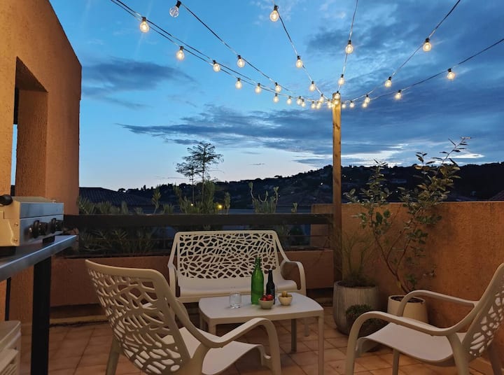 Souleyado Plage à 5 Min à Pieds 2 Belles Terrasses - Le Lavandou