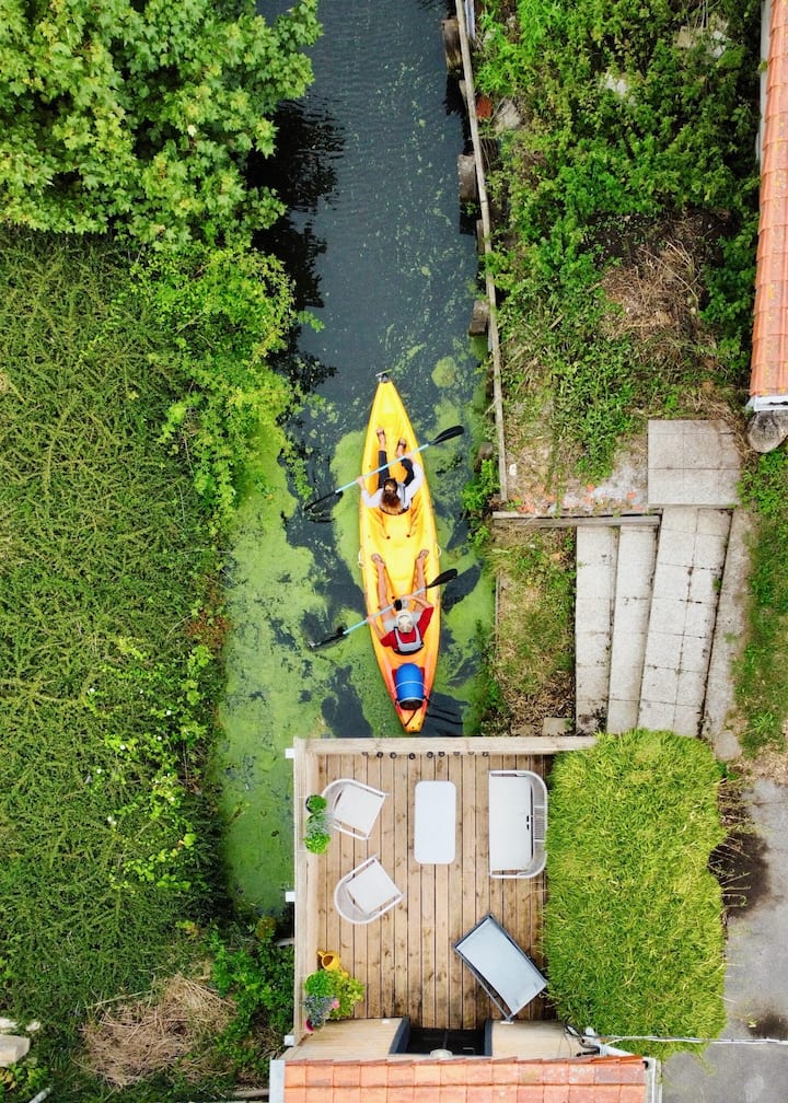 Kayak Gratuit, Maison Au Bord De L'eau - Saint-Omer