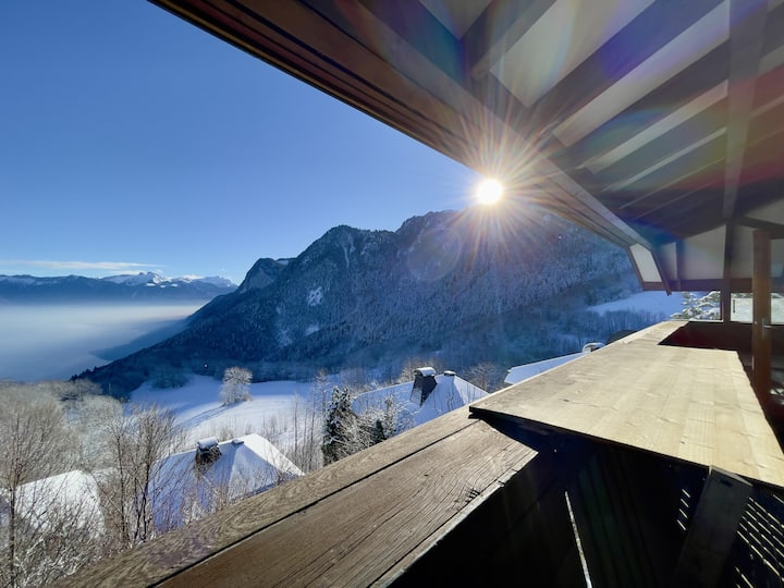 Magnifique Chalet Vue Lac Léman - Alpengruss 1100 - Bernex