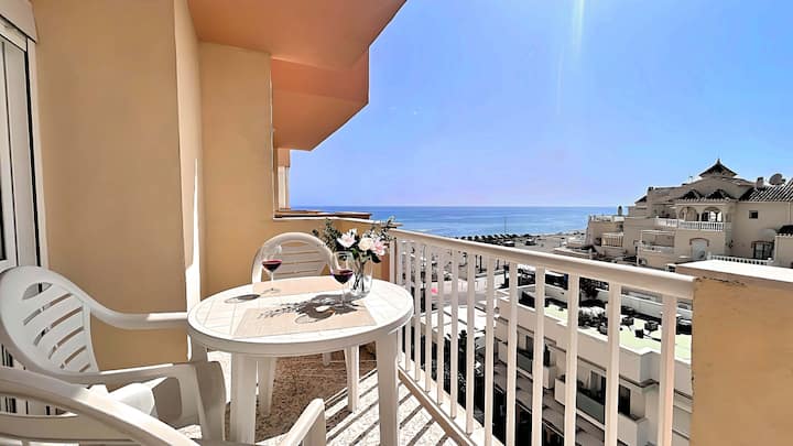 Appartement Sol Y Arena Avec Vue Mer Et Piscine - Torrox