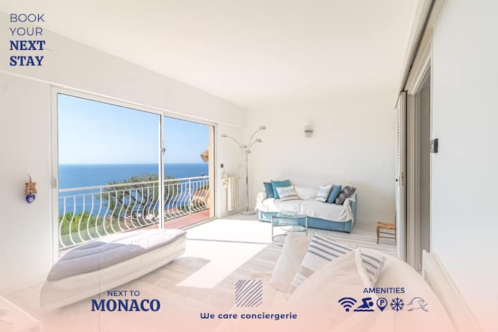 Villa Près Monaco – Vue Mer, Piscine, Jardin - Roquebrune-Cap-Martin