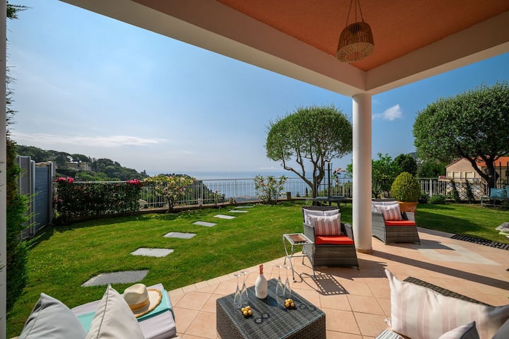 Villa Julia - Vue Mer - Jardin - Parking Privé - - La Turbie