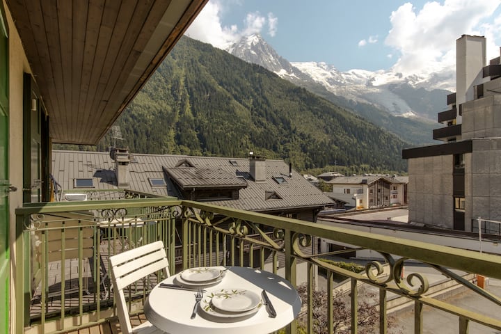 Blanc Neige Balcon & Vue Au Cœur De Chamonix - Chamonix