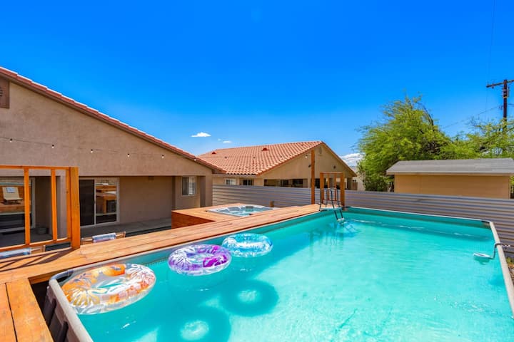Boho Bungalow W Pool, Hot Tub & Fire Pit - Desert Hot Springs, CA