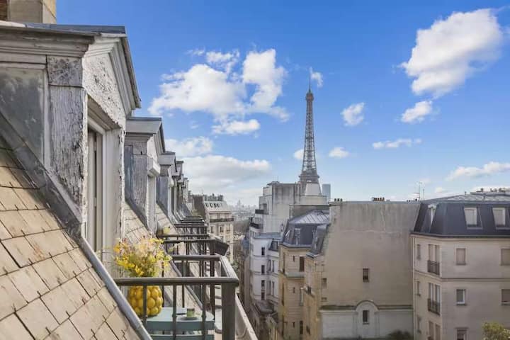 Appt Vue Tour Eiffel - 4p/1br -Trocadero - Meudon