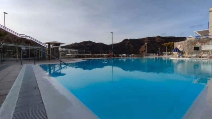 Cozy Home With Terrace And Access To Swimming Pool - Mogán
