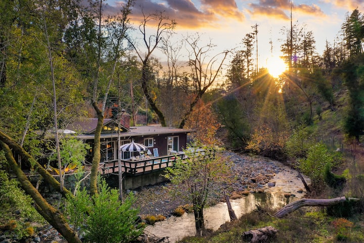 Sonoma Creek Haven – Creekside Near 20+ Wineries - St. Helena, CA