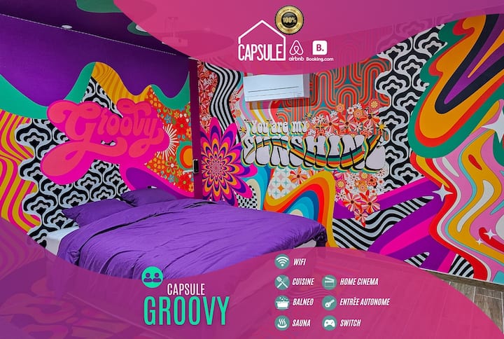 Capsule Groovy*jacuzzi-sauna-billard-netflix-jeux - 芒斯