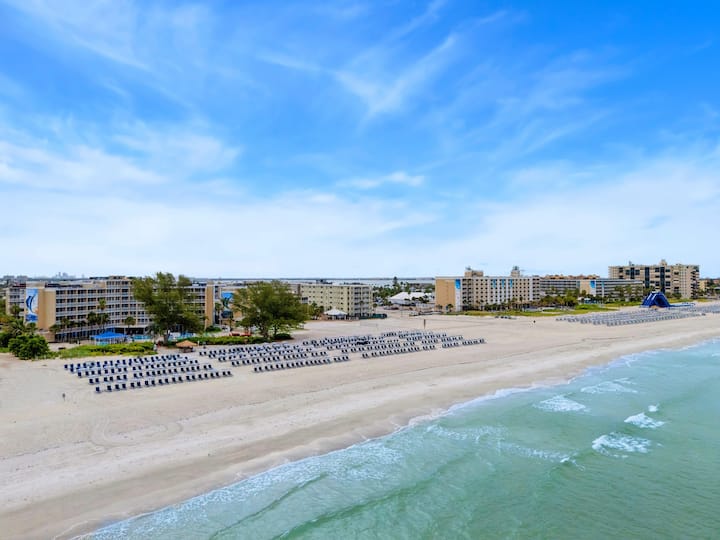 Beach Front | Waterslides – No Cleaning Fee! - St. Pete Beach, FL