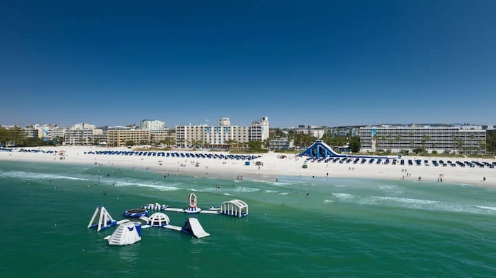 Steps To The Beach + Dining. Spa. Water Activities - St. Pete Beach, FL