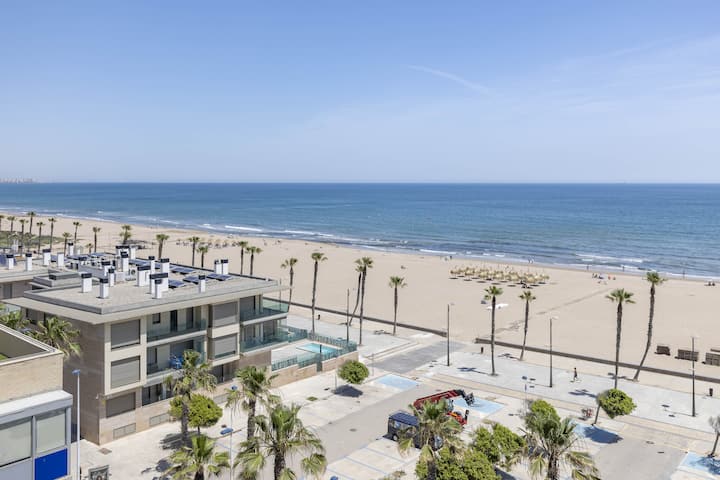 Apartup Patacona Scenic. Wifi + A/a + Pk + 4 Pax - Alboraya