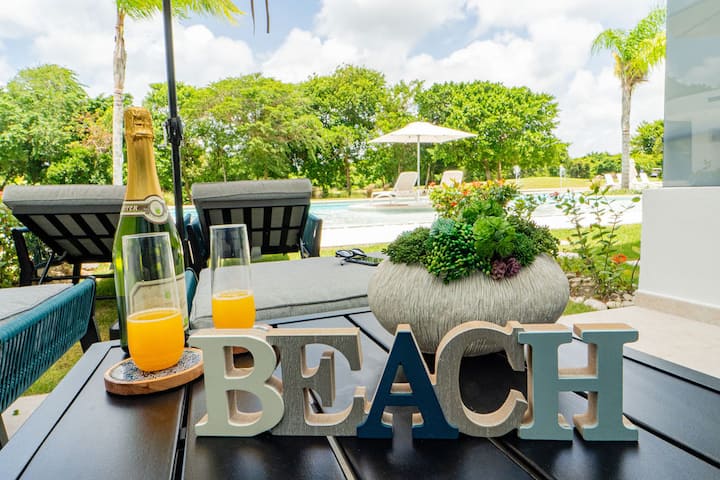 Aqua Vibe Swim-out Suite Pool Acces Cana Bay Beach - 蓬塔卡納