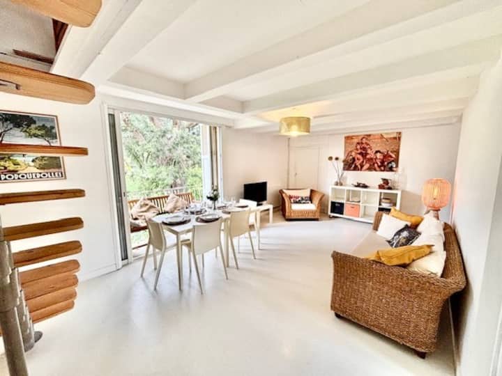 Appartement Familial Au Cœur De Porquerolles – Con - 뽀흑끄홀르 섬