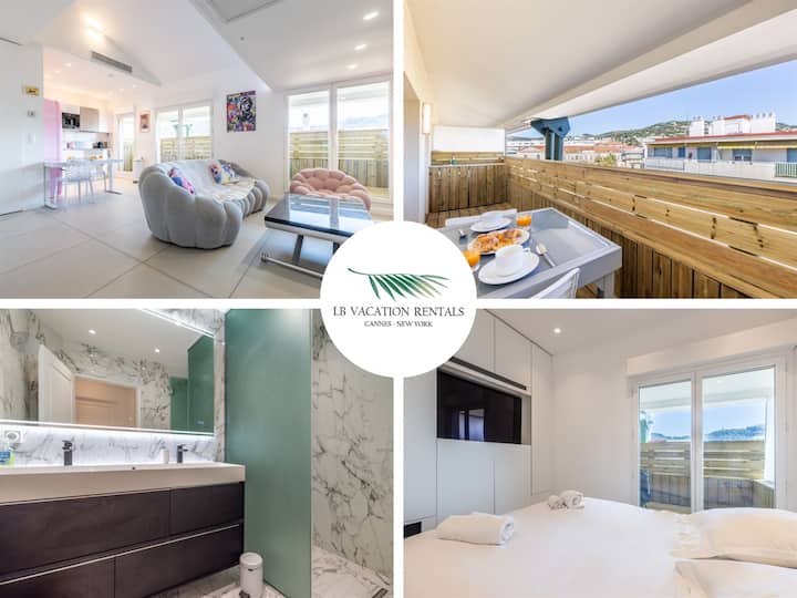 Elegant Apartment With Terrace & Mezzanine - Cannes