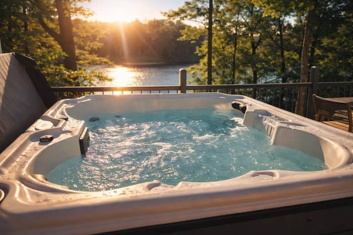 Newly Built|riverfront|kayaks|hot Tub|king|ac - Alpena, MI