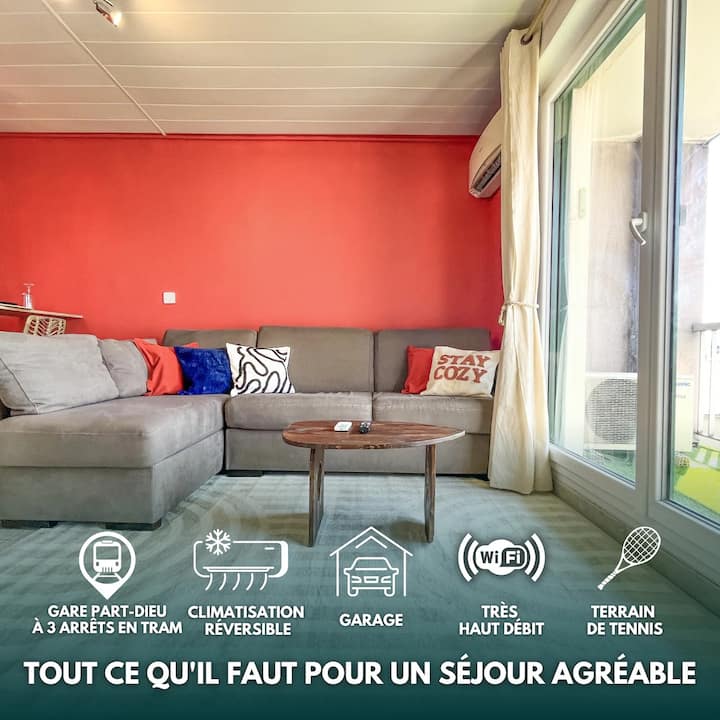 Doux Pavillon - Le Strada : Box/clim & Tram à 5min - Lyon