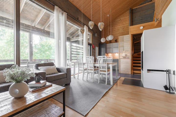 Scenic Lakeside Cabin In Tahko | Hot Tub & Sauna - Kuopio