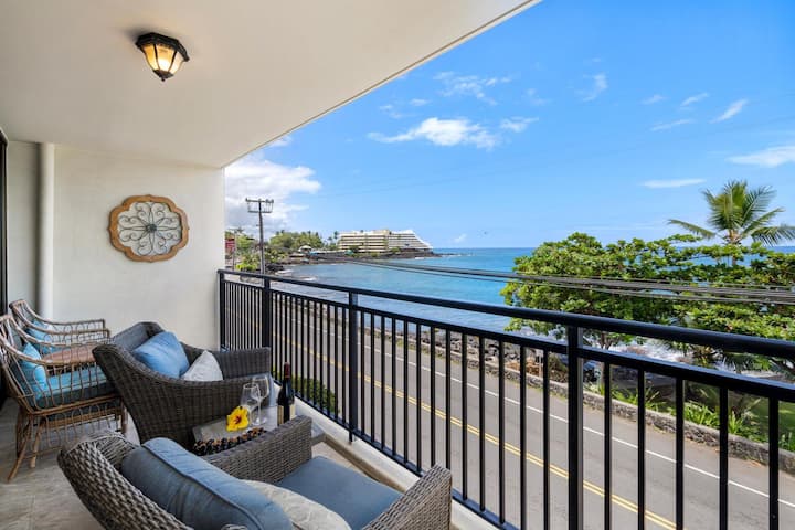 Kona Alii 206 Oceanfront Paradise With Ac & Stunni - Kailua-Kona, HI