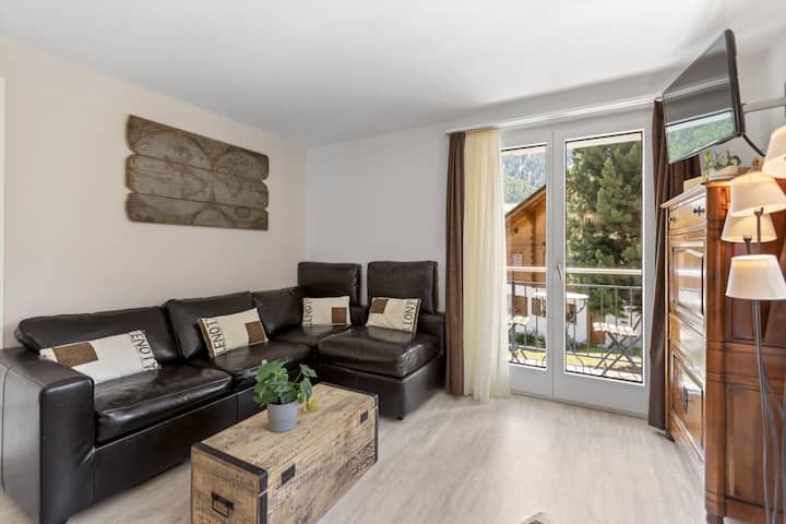 Zermatt, 4 Pers/3 Lits - Balcon Avec Vue & Jardin - Zermatt