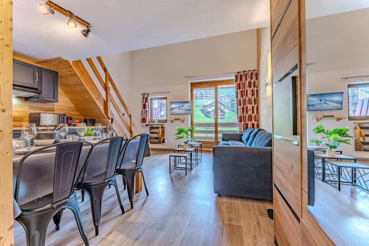 Appart Cosy Ski Aux Pieds Centre Val Thorens Vue - Grande Rue