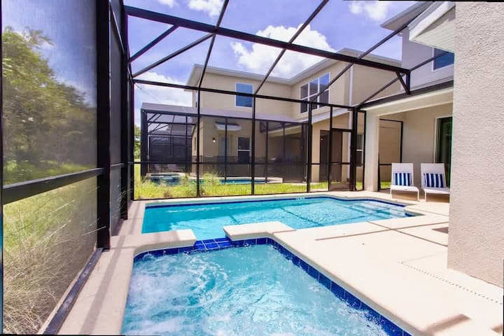 Family Friendly 5bd Spa Pool Game Loft Near Disney - Kissimmee